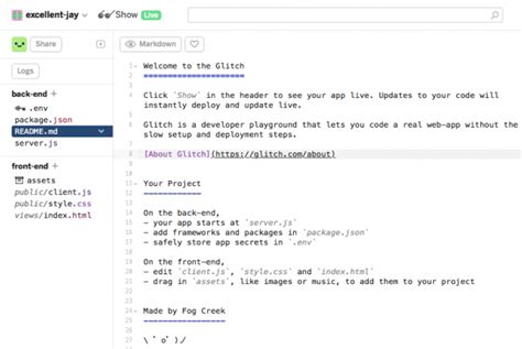 Glitch Web Learning Tool Review By Caleb Fong Podfeet Podcasts