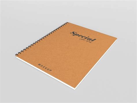 Premium Psd Psd Ringed Notebook Mockup Template