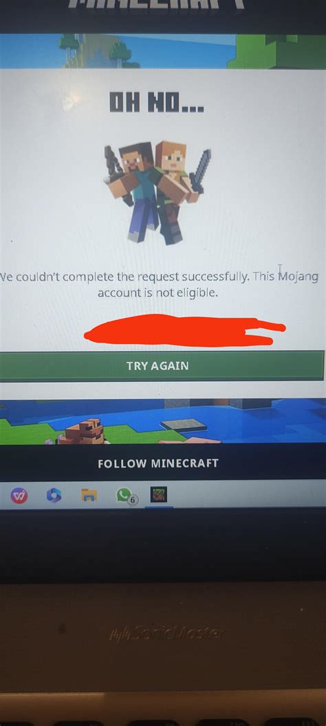 Im Trying To Post Migrate My Account But It Keeps Saying This Please Help Rminecraft