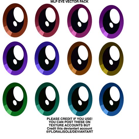 Mlp Eye Vector Pack By Floralisole On Deviantart
