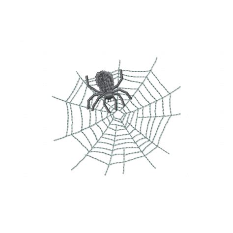 Spider Web Embroidery Design