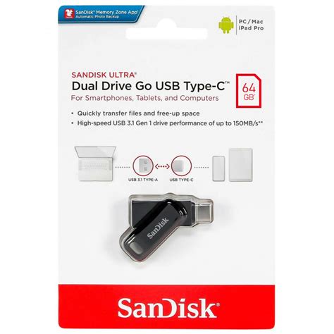Gb Sandisk Dual Drive Usb Type C Usb Flash Drive