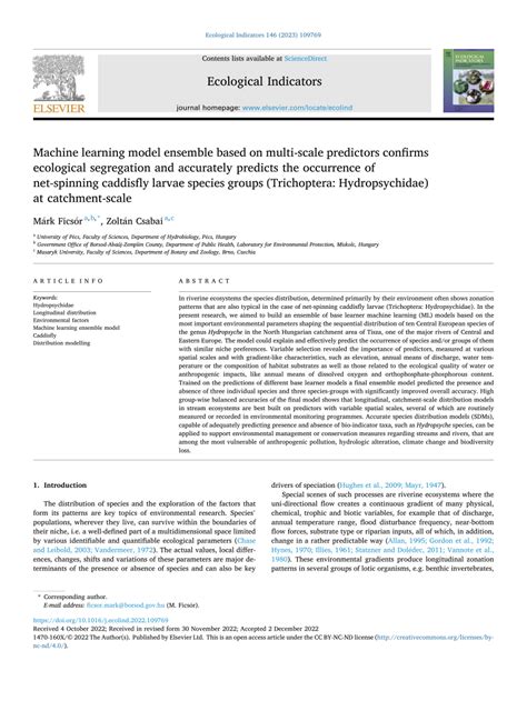 pdf machine learning model ensemble based on multi scale predictors confirms ecological