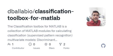 GitHub Dballabio Classification Toolbox For Matlab The Classification Toolbox For MATLAB Is A