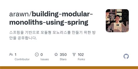 Github Arawnbuilding Modular Monoliths Using Spring 스프링을 기반으로 모듈형