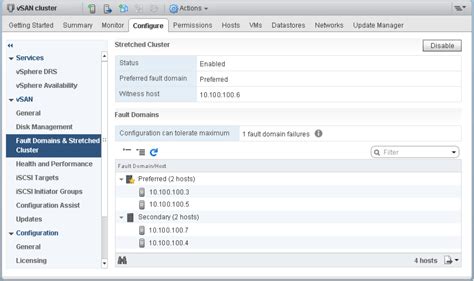 High Availability With Vmware Vsphere Stretched Clusters