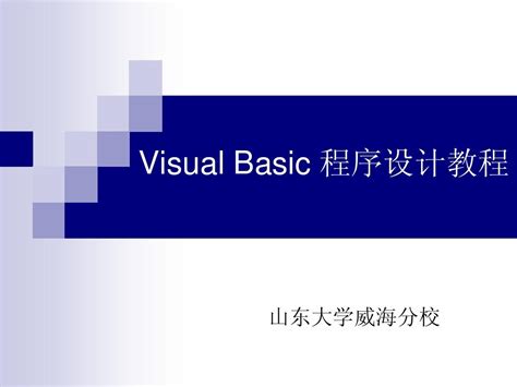 第一章 Visual Basic程序设计概述word文档在线阅读与下载无忧文档