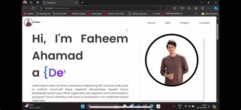 Faheem Ahamad On Linkedin Webdev Responsivedesign Html Css Portfoliowebsite Learningjourney