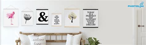 Photolini Posterleiste Eiche Massiv 31 Cm Echtholz Magnetische Poster