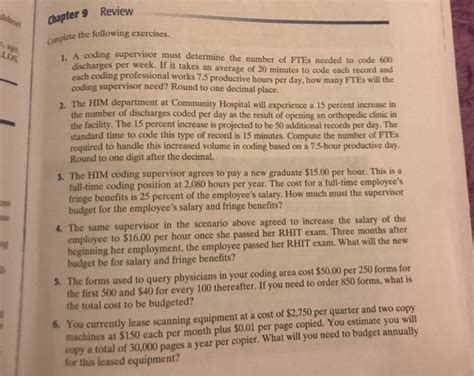 Solved Chapter 9 Review E The Following Exercises Coding Chegg