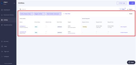 Finding Entity Records Using The Search And Filter Functions
