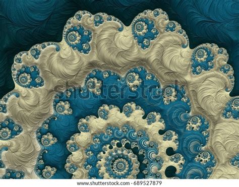 3d Model Generation Fractals Marine Coral Stock Illustration 689527879