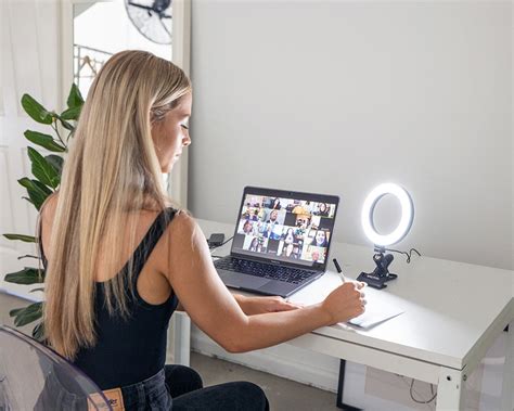 Ring Light Clip On Desk LED Ruby