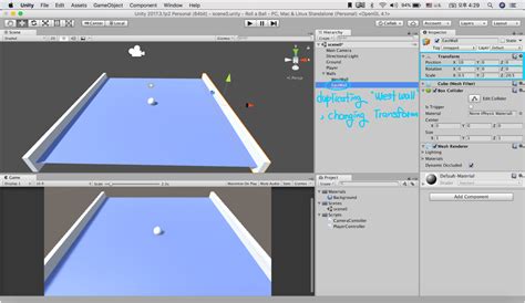 Unity Tutorial Project Roll A Ball 4 Setting Up The Play Area