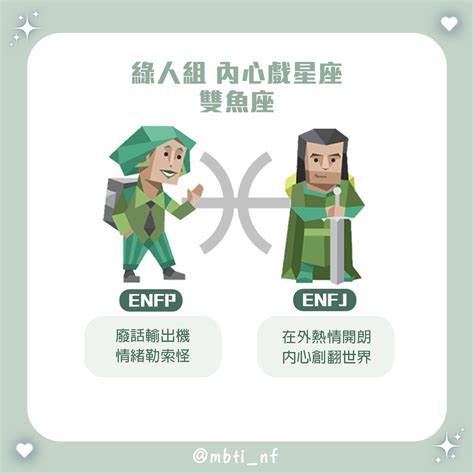 Mbti小綠人 綠人組最像星座系列（一）：雙魚座 Mbti 16personalities Neris Intj Intp Entj Entp Infj Infp