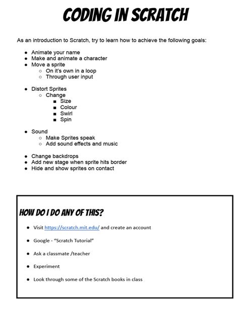 Beginners Guide To Scratch Coding Pdf