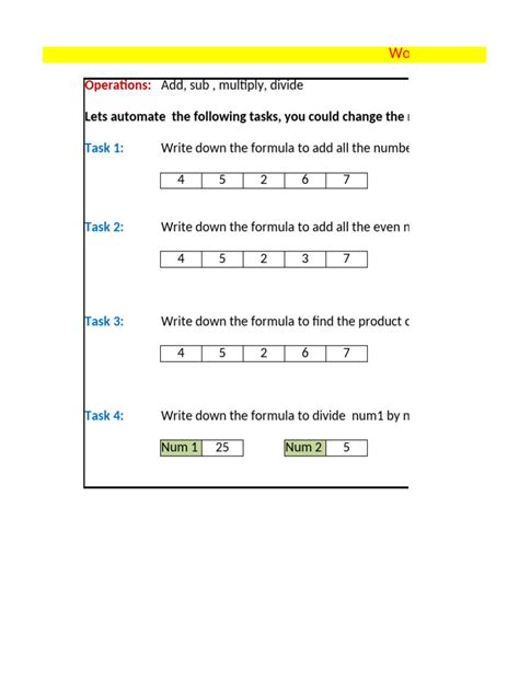Worksheet 2 Add Sub Mul Div Pdf