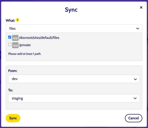 Sync Database Or Files Between Environments Of A Project Dropsolid