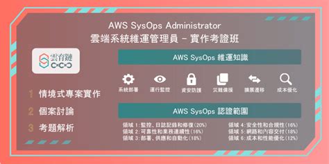 【aws 系統操作管理員實作課程】助您順利取得 Aws 認證 雲育鏈 Aws雲端培訓合作夥伴 雲端課程培訓