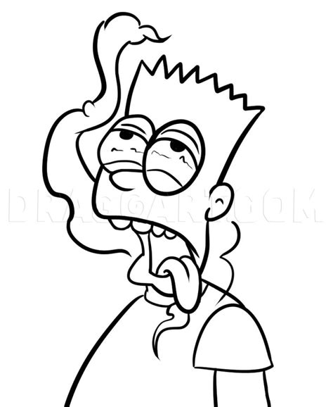 How To Draw Bart Step By Step