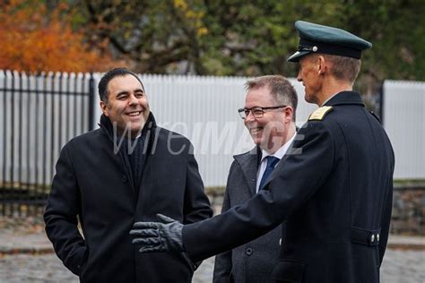 President Of The Storting Masud Gharahkhani Minister Of Defence Bjorn