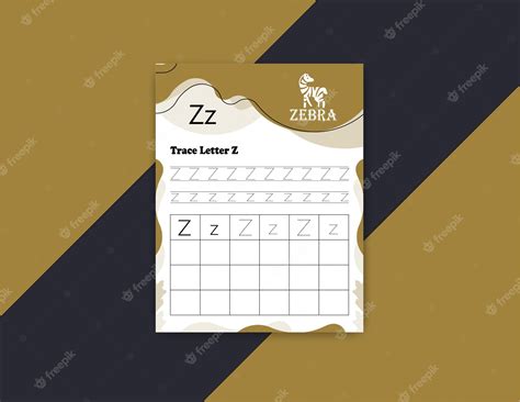 어린이 서식 파일을 위한 알파벳 문자 추적 활동 워크시트 프리미엄 벡터