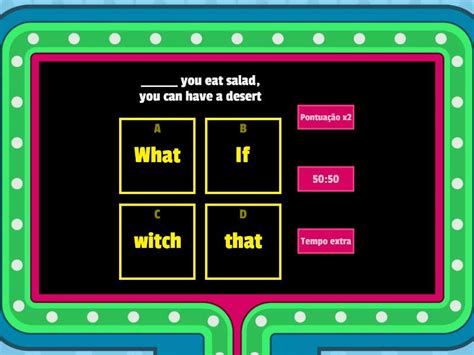 FIRST CONDITIONAL GAME Gameshow Quiz FIRST CONDITIONAL GAME Gameshow Quiz