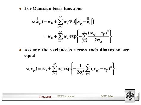 Radial Basis Function Networks 1 Introduction 2 Finding