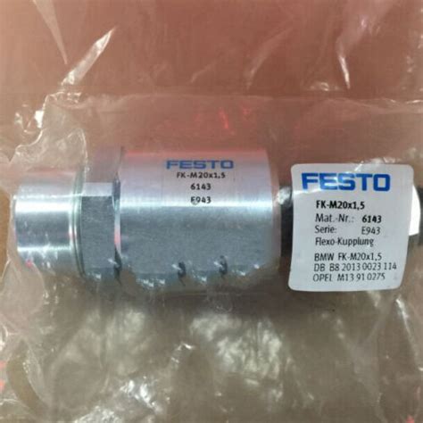 New Festo Fk M20x15 6143 Rod Couplers 1pc Ebay
