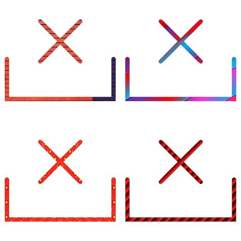 Premium Vector Three Xc Xes Are Shown In A Row