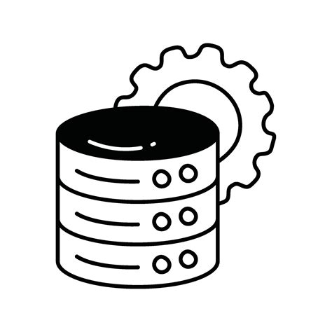 Data Management Doodle Icon Design Illustration Science And Technology