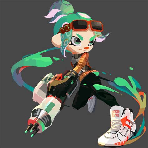 Octoling Player Character And Octoling Girl Splatoon And More Drawn By Andou Azk Danbooru