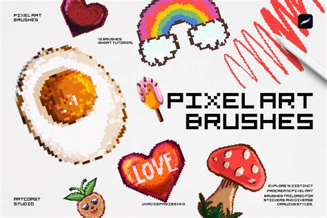 Pixel Art Procreate Brushes Behance