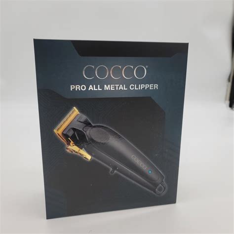 Cocco Pro All Metal Hair Clipper Black Cpbc Black Dual Voltage