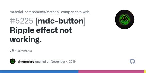 Mdc Button Ripple Effect Not Working · Issue 5225 · Material Componentsmaterial Components