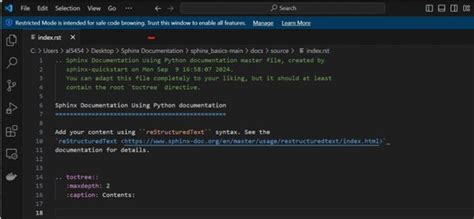Simplify Python Documentation With Sphinx Automation Tools