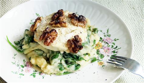 Stamppot Rucola Met Geitenkaas En Honing Uit De Oven