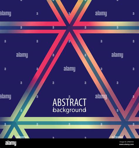 Abstract Template Of Cover With Triangle Grid Vector Graphic Layout