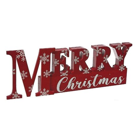 Christmas Red Merry Christmas Word Stand Walmartca