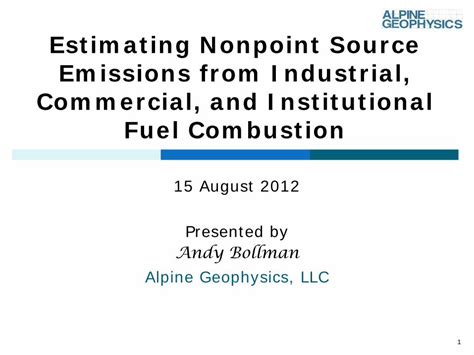 Pdf Estimating Nonpoint Source Emissions From Industrial 1 Estimating Nonpoint Source