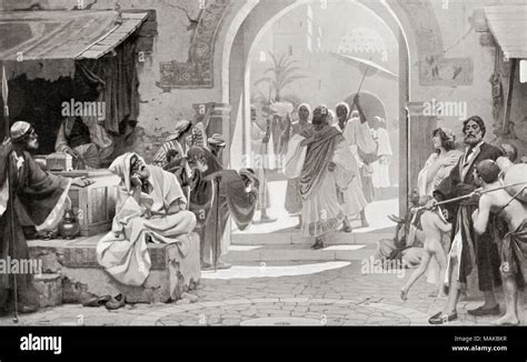 Mordecai Refusing To Bow Before Haman From Hutchinsons History Of The Nations Published 1915