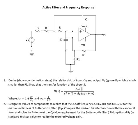 Consider The Following Specifications Of The Circuits â€¢ Vcc Â±15v
