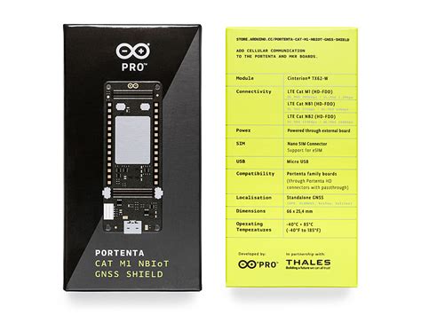 Arduino Portenta Catm1nb Iot Gnss Shield Rpishopcz