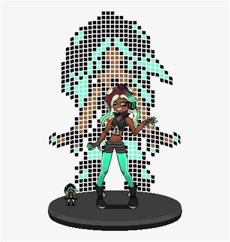 Author Comments Marina Splatoon Pixel Art Free Transparent Png Download Pngkey