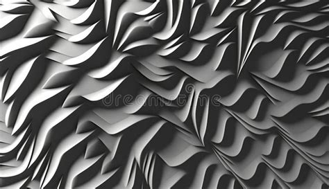 Abstract Gray Waves A 3d Monochromatic Pattern Stock Illustration Illustration Of Light