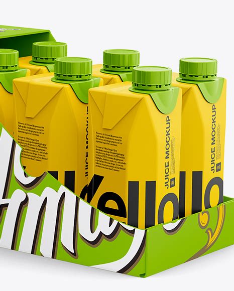 10 Drink Carton Boxes In Shelf Ready Package Opened Halfside View