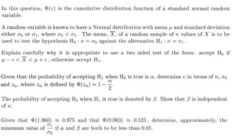 Statistics In Exams Hypothesis Testing Nrich