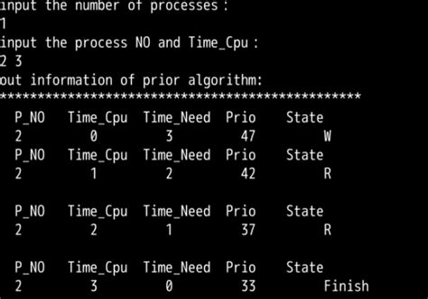 实验三 优先级调度算法 蓝桥云课