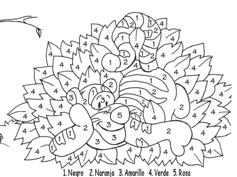 Dibujo De Tigger Para Colorear Y Aprender Numeros Colorea Tus Dibujos