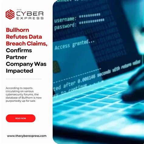 The Cyber Express On Linkedin Cybersecurity Databreach Bullhorn Threatintelligence…